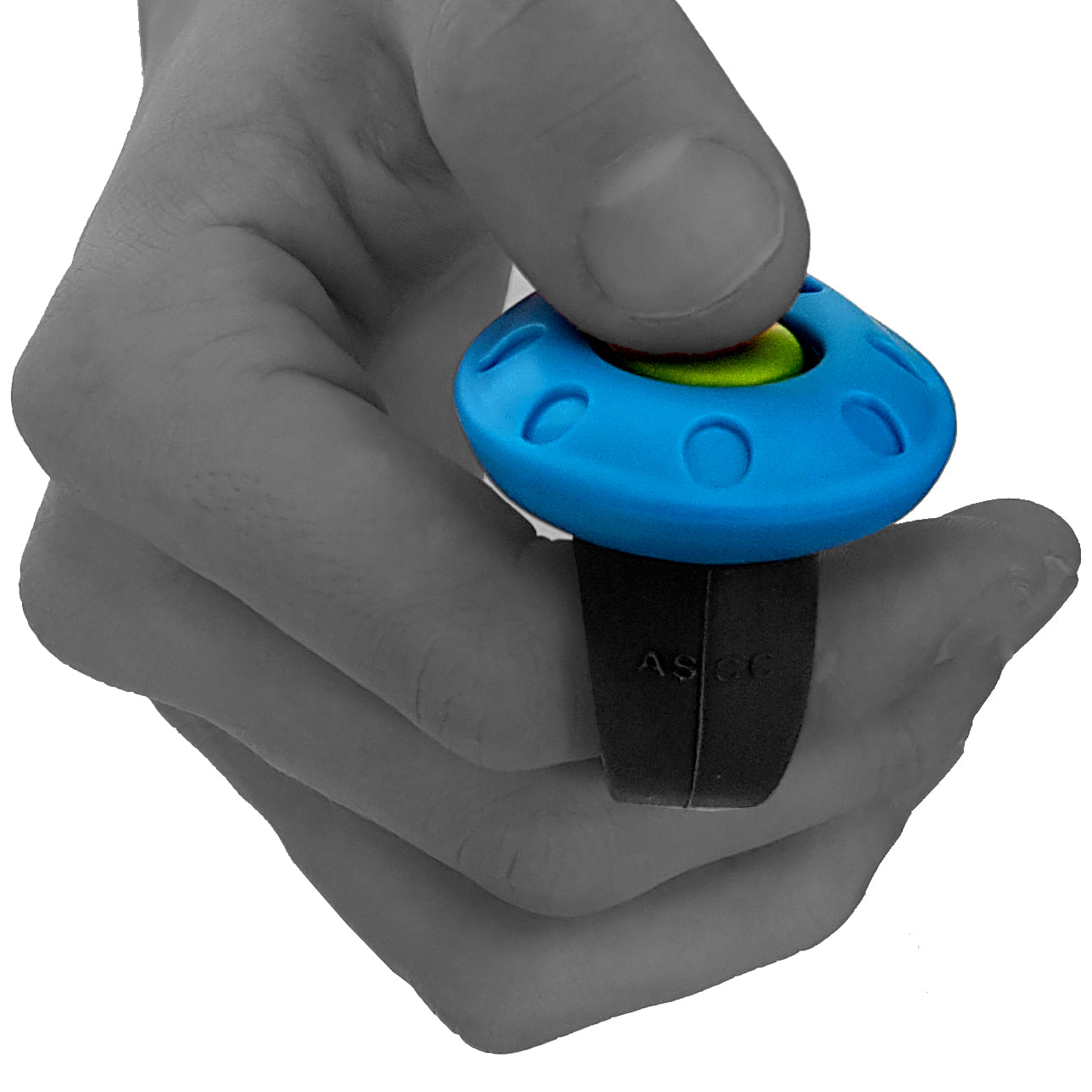 ASCO Premium Clicker, Finger Klicker für Hunde Katzen Clickertraining